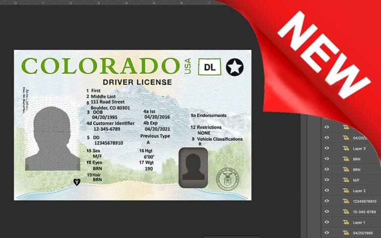 Colorado Driver License Psd Template New