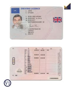 United Kingdom Driver License PSD Template