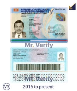 Italy ID Card (La Carta D’Identita’ Italiana) Psd Template