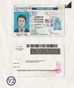 Connecticut Driver License PSD Template