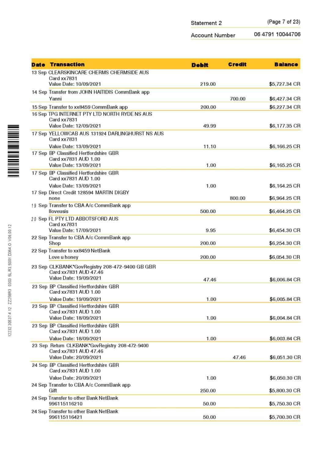 Australia Commonwealth Bank Statement Template In Word And PDF Format ...