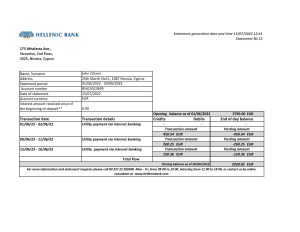 Cyprus Hellenic Bank Statement Excel And PDF Template | Mr. Verify