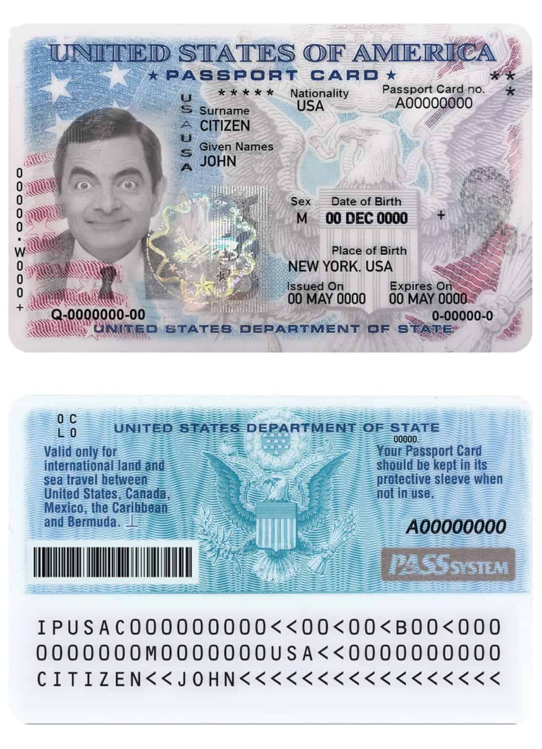 High-Res USA ID Card PSD Template (Fully Editable)