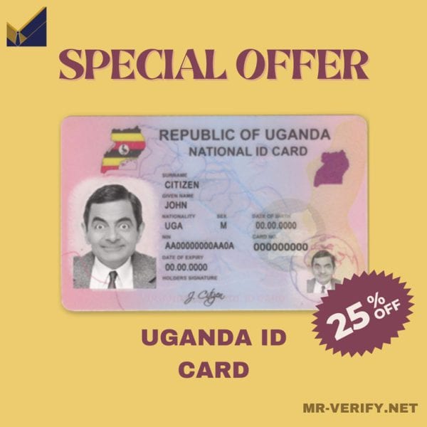 Uganda ID Template In PSD Format, Fully Editable