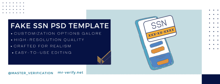 SSN Card Template | Blank SSN Card Template