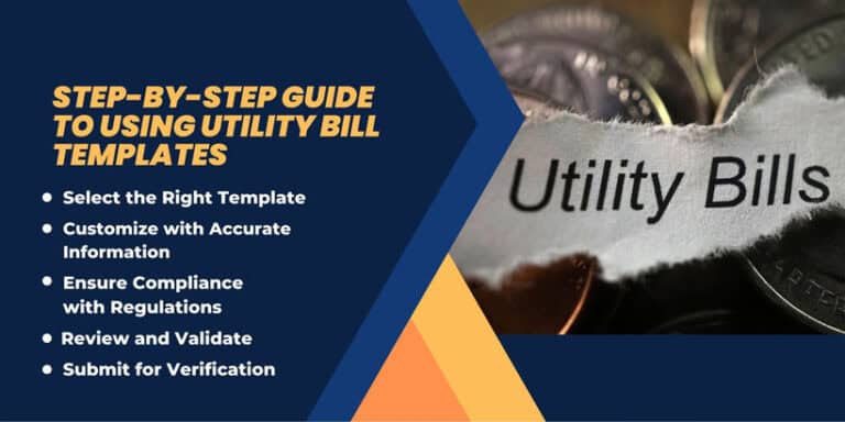 Use Utility Bill Templates For Address Verification