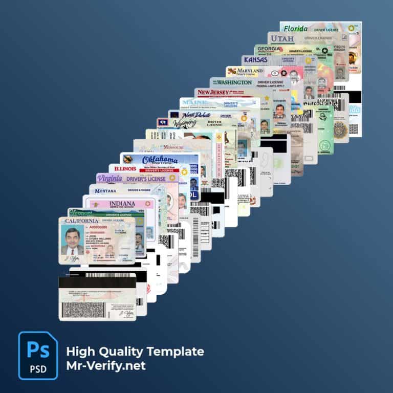 USA Drivers License Templates | Editable Psd Files