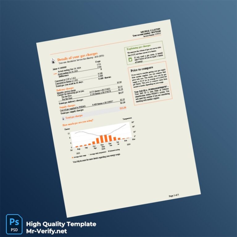 Editable Utility Bill Template Word PDF 7 Page