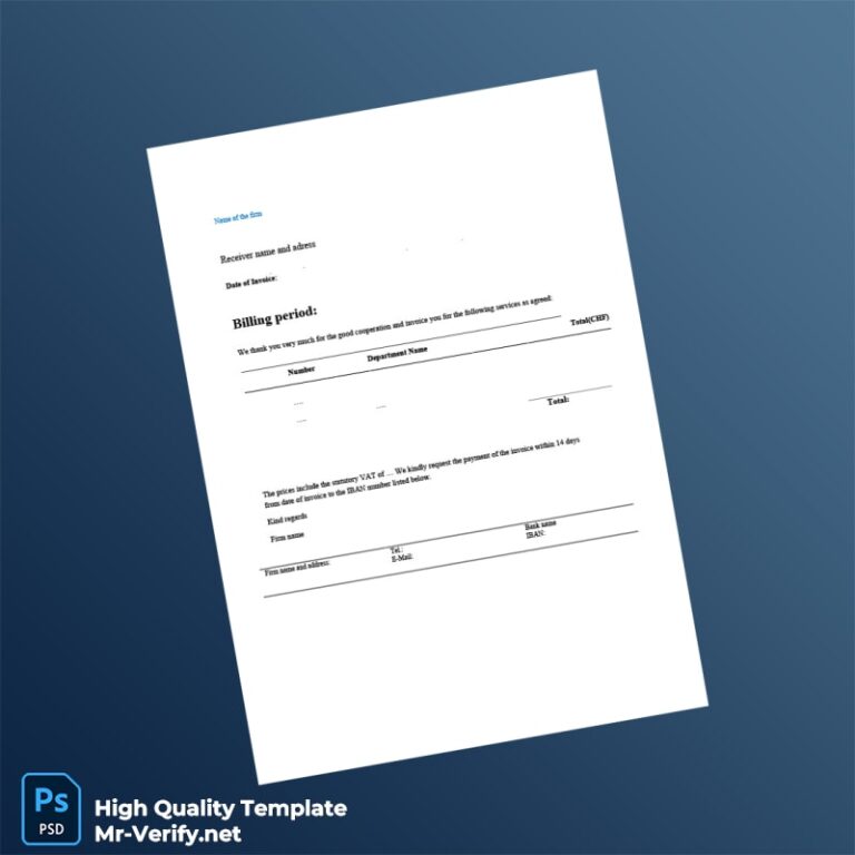Invoice Sample Template In Word And PDF Formats