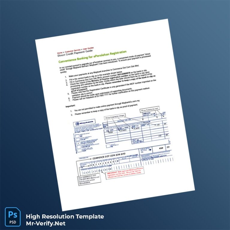 Editable Malaysia Commercial Registration Certificate Word And Pdf Template