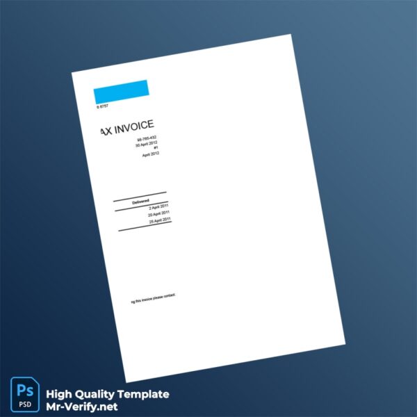 New Zealand Excel Tmp Ltd Invoice Template In Word And PDF Formats 2 Page