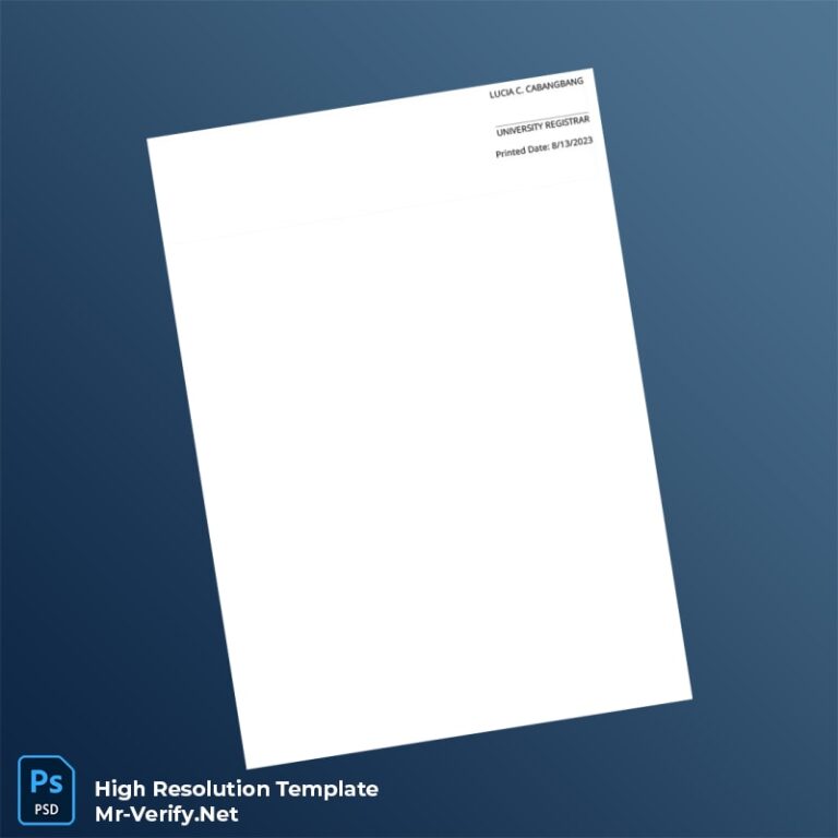 Editable Philippines University Of Southern Mindanao Certificate Of ...