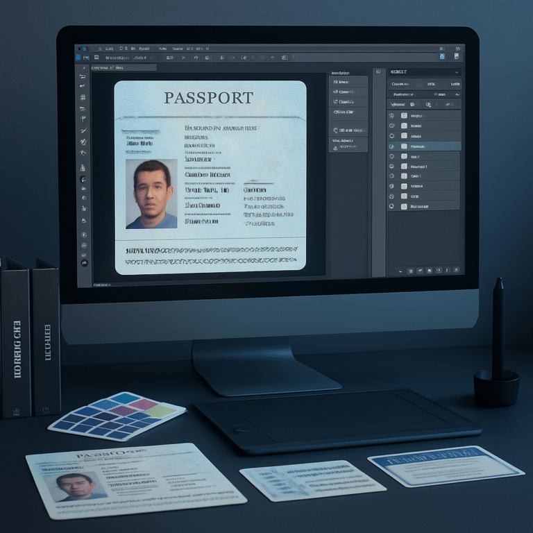 Passport PSD File: Editable Template Guide For Design Projects | Mr. Verify