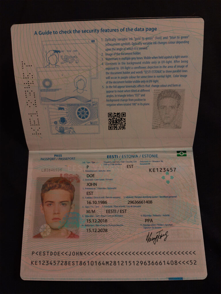 Estonia Passport | Mr. Verify