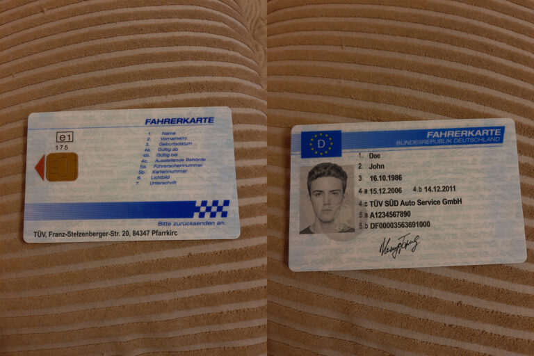 Germany Driver Card | Mr. Verify