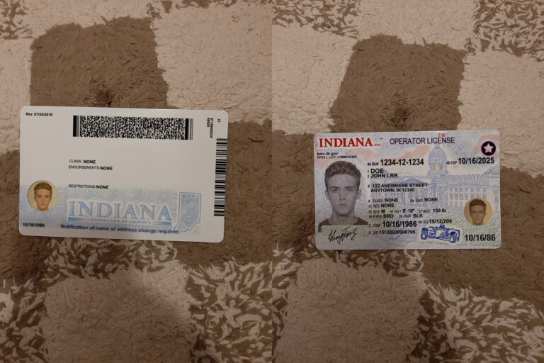 USA Indiana Driver License | Mr. Verify