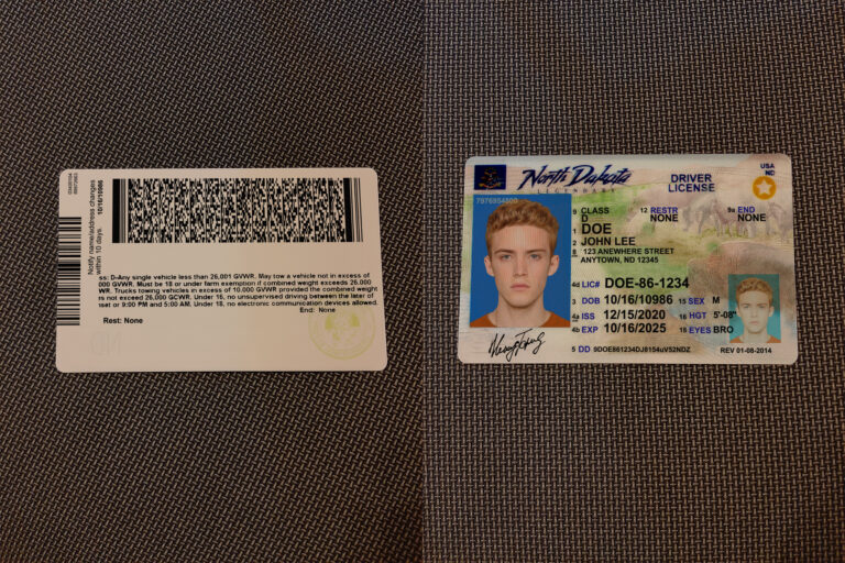 USA North Dakota Driver License | Mr. Verify