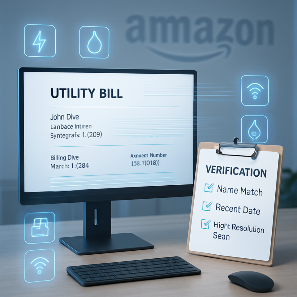 Amazon Seller Verification Checklist 2026: Utility Bill Submission ...
